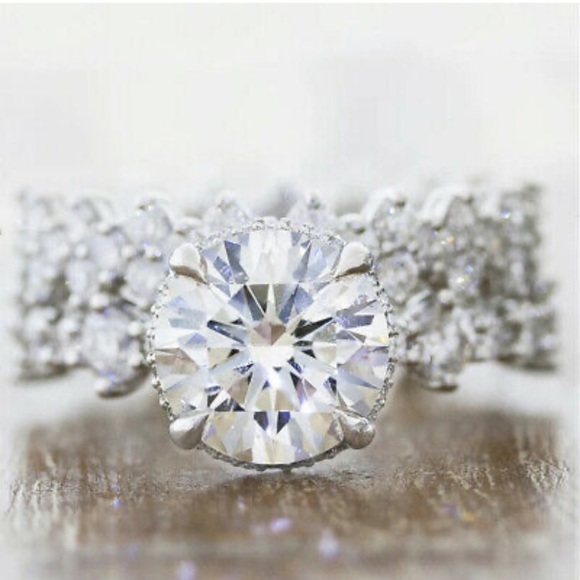 Jewelry | Nwt 925 Sterling Silver Diamond Rings Set | Poshmark